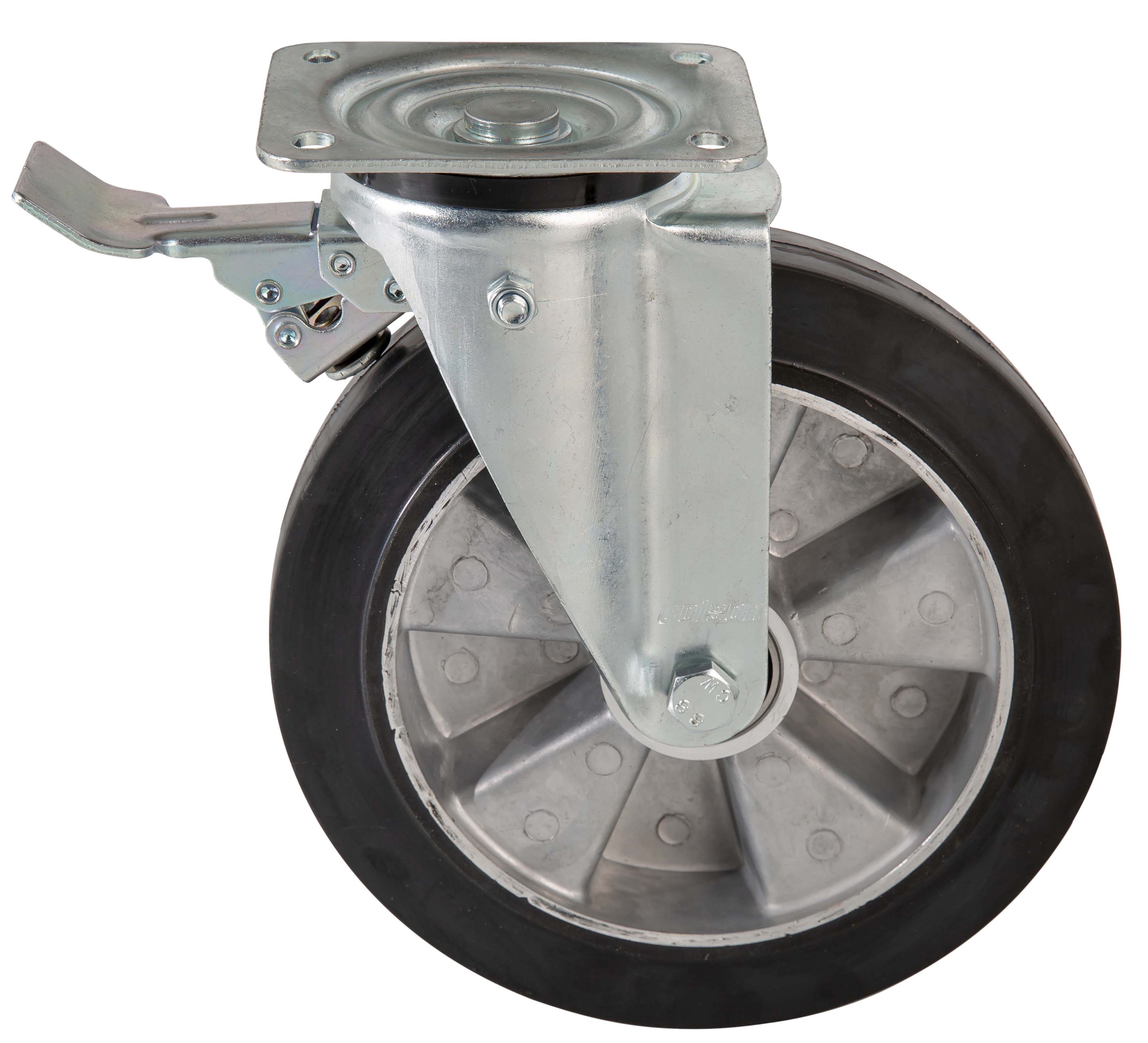 , Roulette pivotante avec frein total avant 100 mm